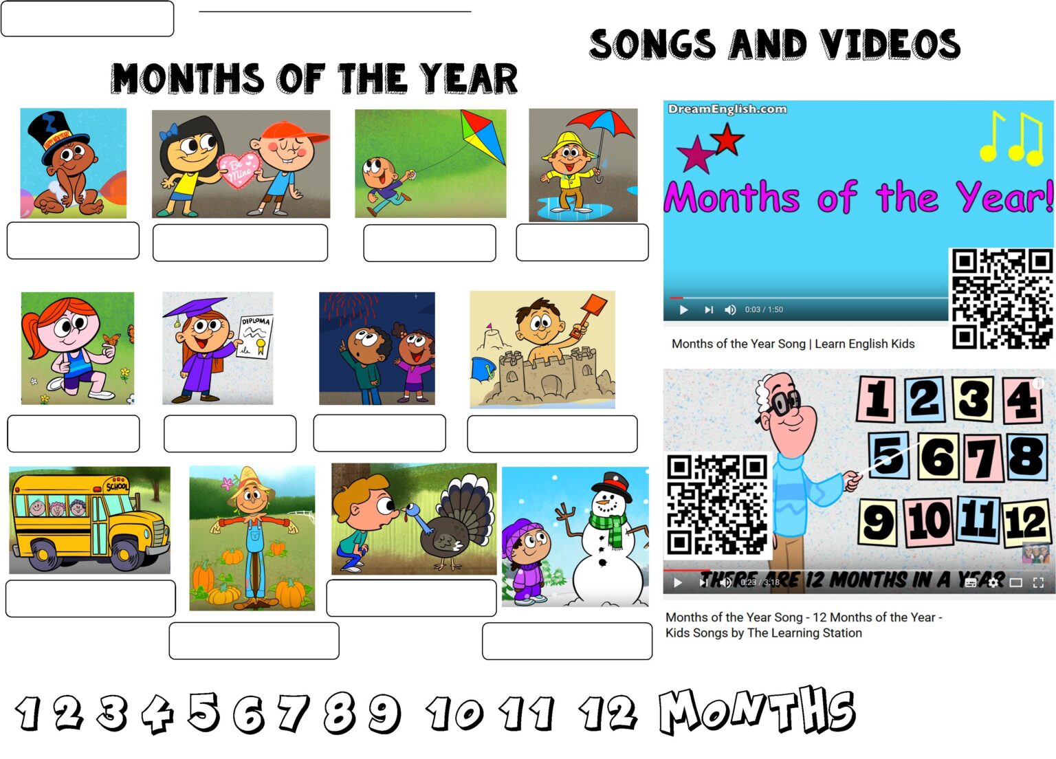 Days of the week and months of the year – Monsieur Mathieu